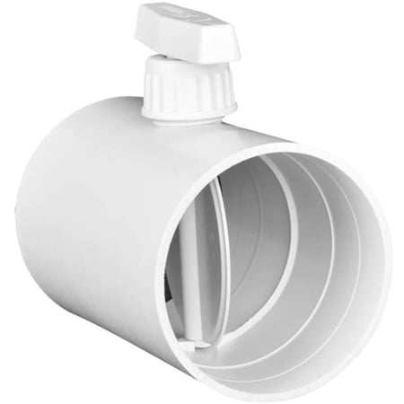 PVC Regulating Valve Manual Air Duct Butterfly Valve Adjustable Round ...