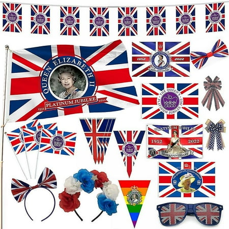 Union Jack Bunting Queen's Platinum Jubilee Party Decoration Royal ...