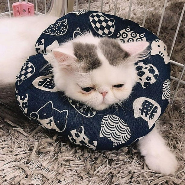 Adjustable Cat Recovery Collar Elizabethan Ring Soft Cone for Cat‘s ...