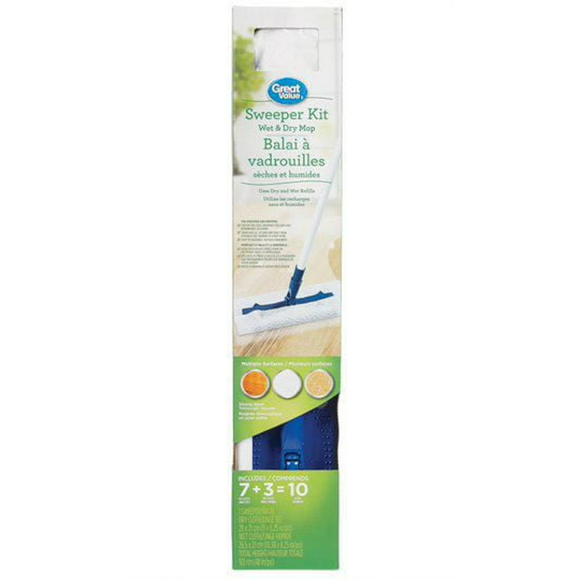 Click here for Great Value Wet & Dry Mop Sweeper Kit prices