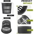10 Pieces White Plastic Garden Mesh Net Pot Hydroponic Basket Planting ...