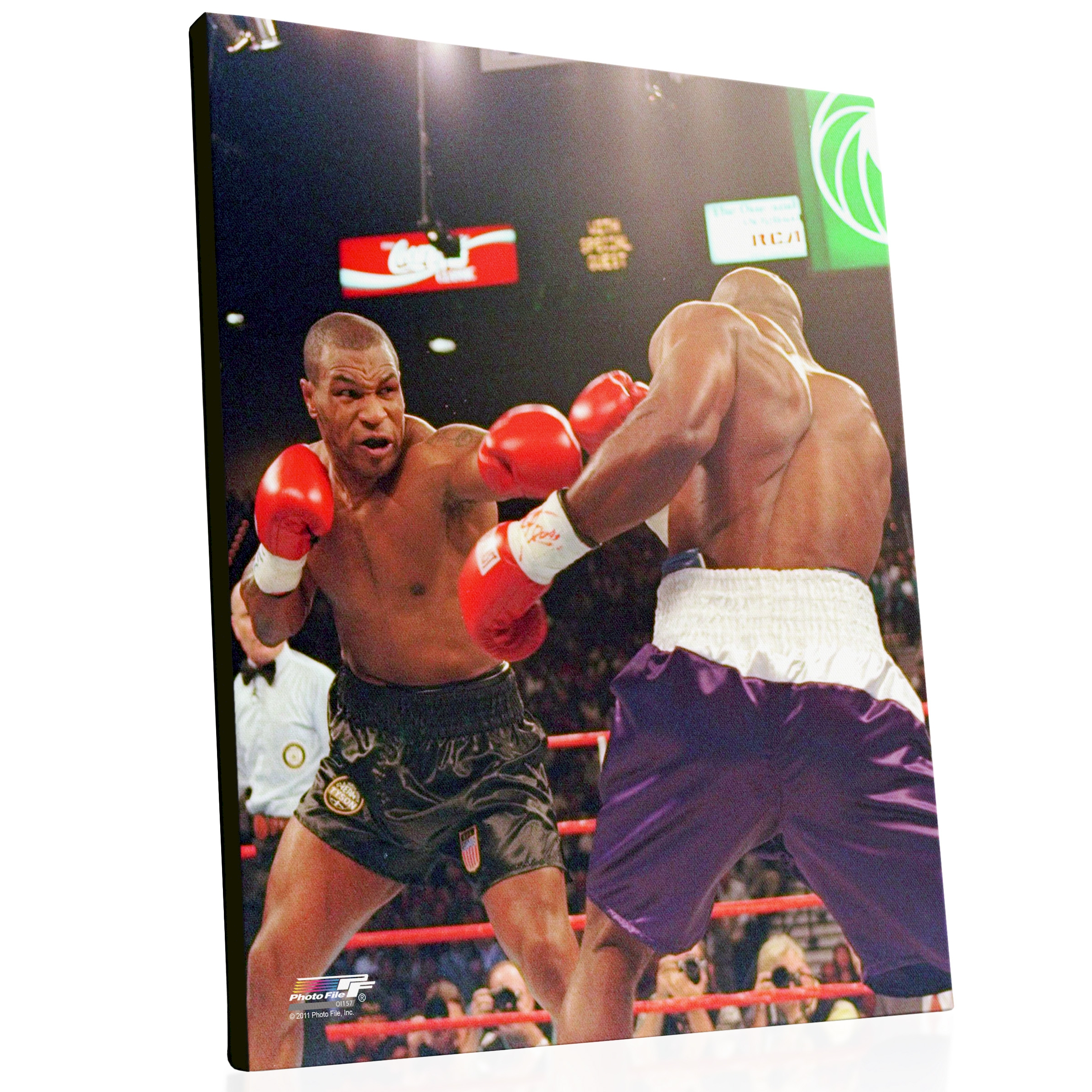 Mike Tyson 1997 Action 16"x20" Stretched Canvas - Walmart.com