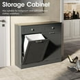 Vabches Tilt Out Trash Cabinet Kitchen Hidden Storage Can with Cutting ...