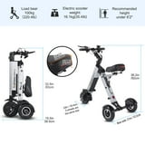 TopMate ES33 3-Wheel Folding Mobility Scooter for Adults, 8 inch Tires ...