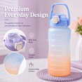 Motivational Gallon Water Bottle with Time Marker,Large Capacity ...