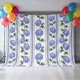 Blue Hydrangea Flower Photography Backdrop 12x8FT, Stripes Farmhouse ...