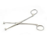 Pack of Two Piercing Forceps One septum forceps and One slotted metal ...