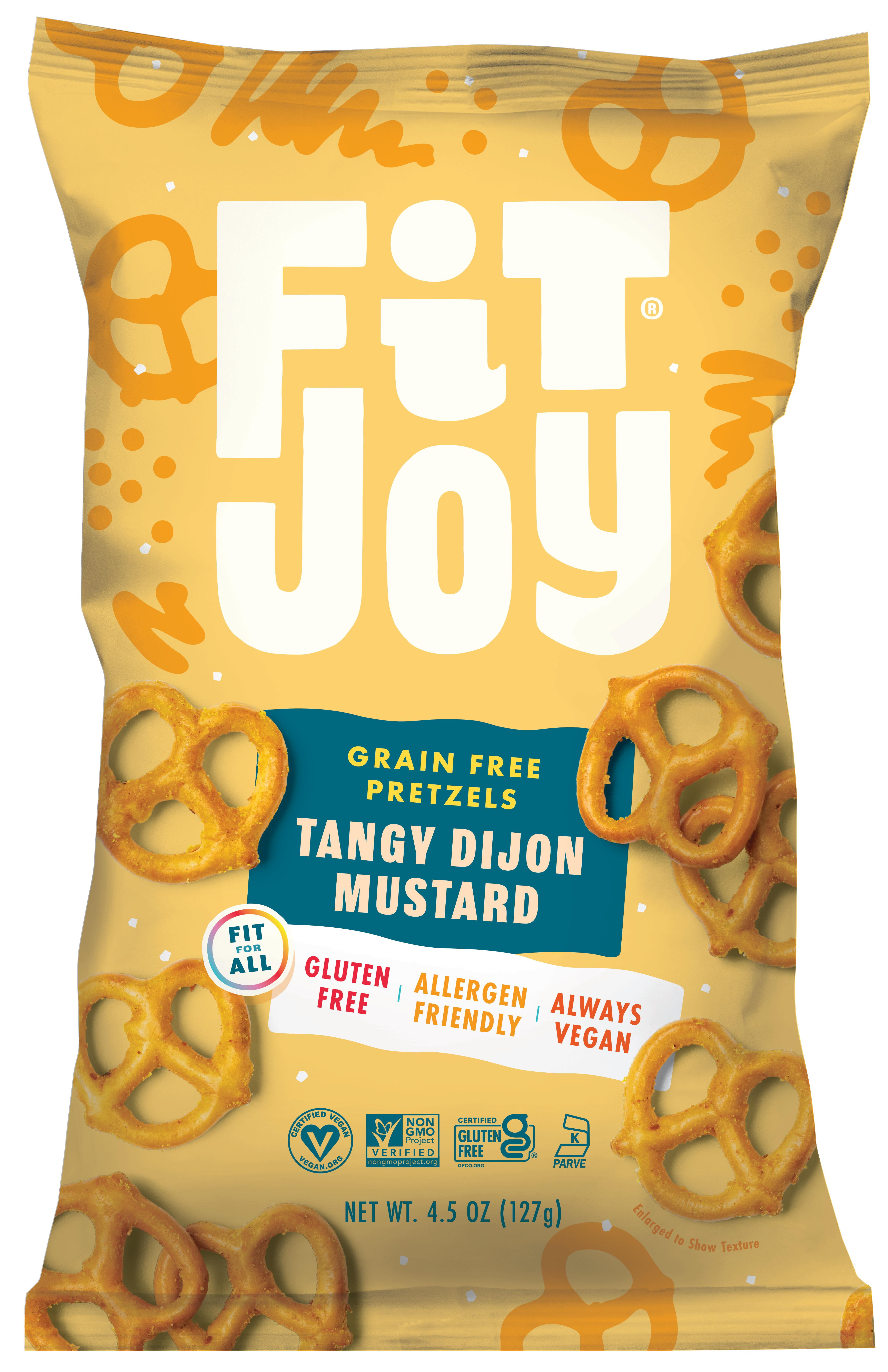 FitJoy Grain-Free Tangy Dijon Mustard Pretzels, 4.5 Oz - Walmart.com