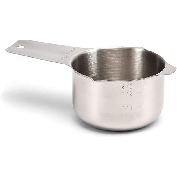 2/3 Cup Measuring Cup Stainless Steel Metal, Accurate, Engraved ...