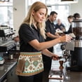 Bohemia Geometric Kitchen Restaurant Half Waist Apron, Western Teal ...