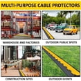 ATLAS Cable Protector Ramp - 3 Channels - 38” Long Black - Rubber ...