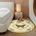 6ft Round Rug Vintage Butterfly Area Rugs for Living Room Bedroom ...