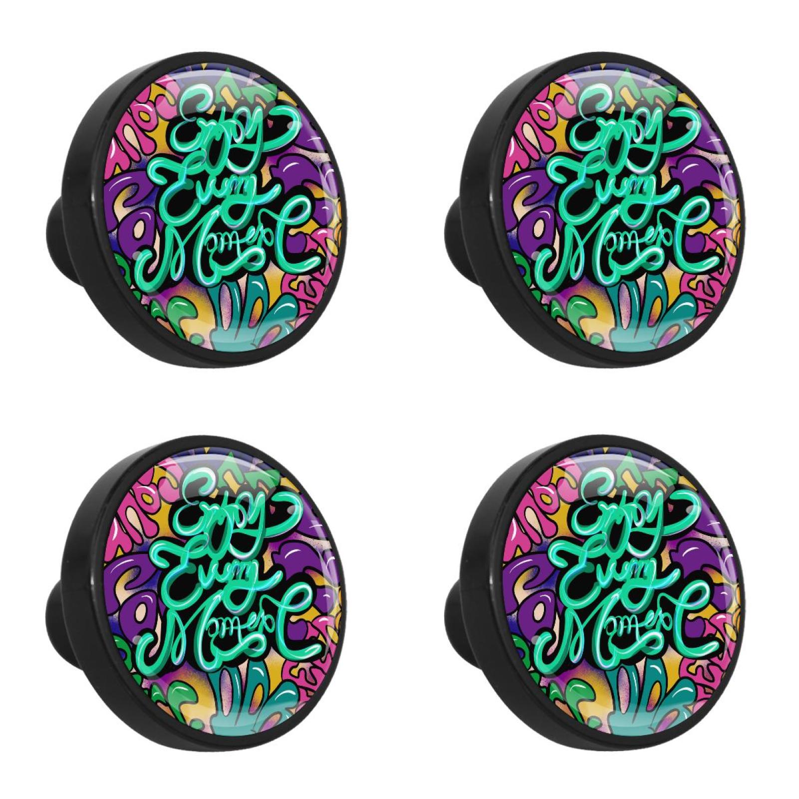 4 Pcs Letter Knobs for Kitchen Cabinet Cupboard Dresser Bookcase Drawer ...