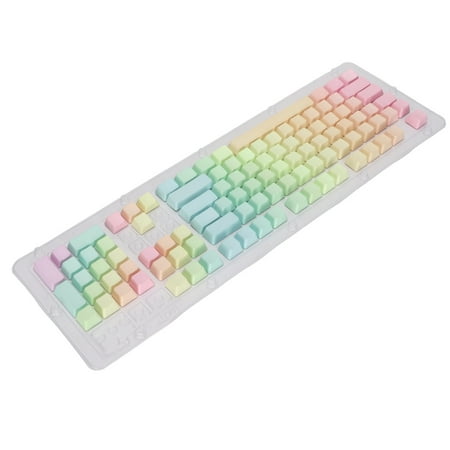Keyboard Keycaps, 104 PBT Keycaps PBT Material Ergonomic Design For 87 ...