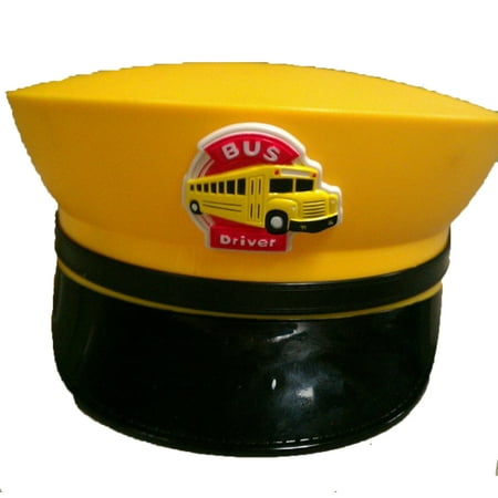 Yellow Bus Driver Hat School Bus Schoolbus Cap Costume Dress Up Adult ...
