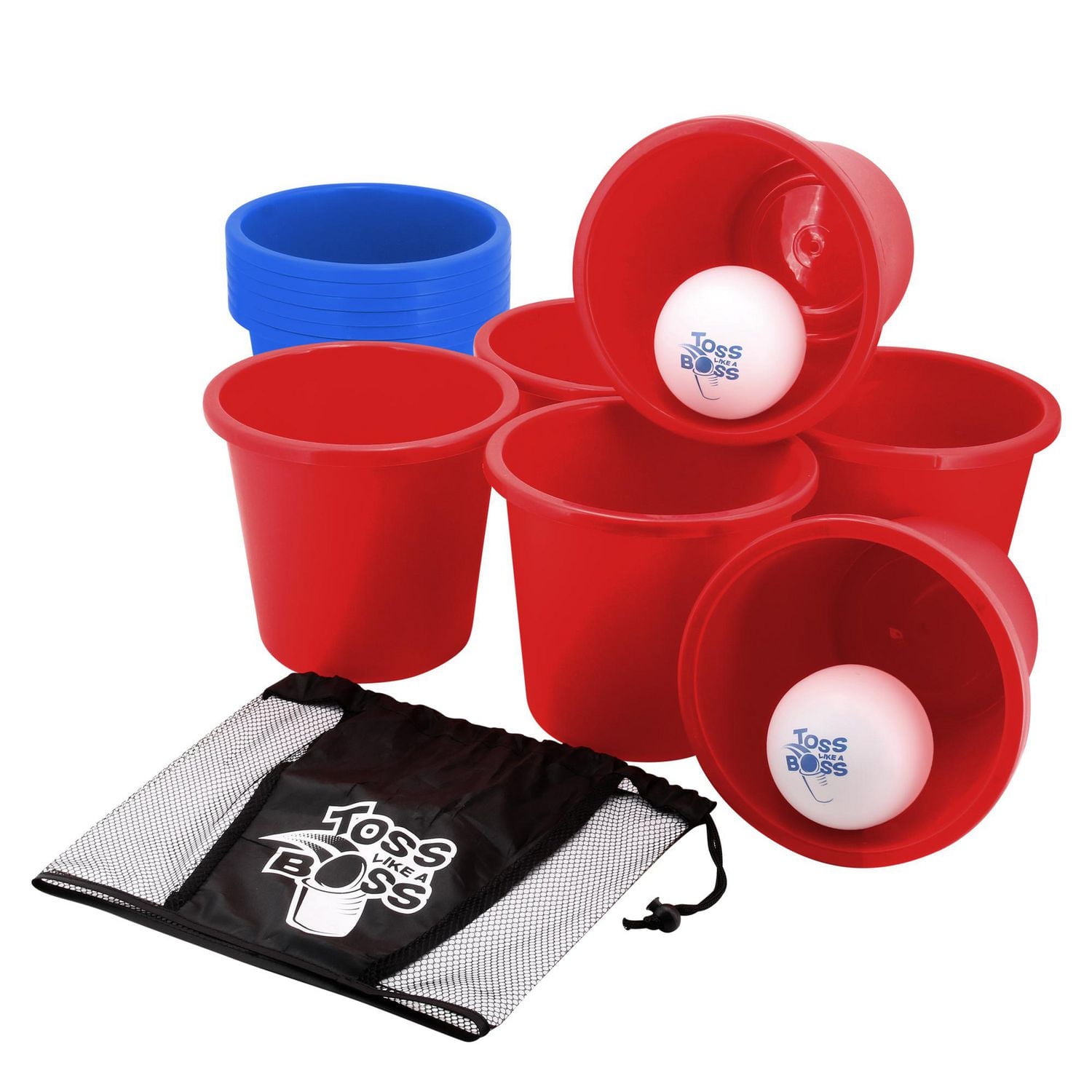 Banzai Toss Like A Boss Outdoor Giant Pong Lawn Game with Drawstring ...