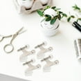 BESTYASH 4Pcs Heavy Duty Plated Silver Zinc Alloy Hinge Pin Door Stops ...