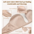 Exerin Push Up Strapless Bras Women Deep U Plunge Padded Multiway Convertible Bra(Beige,36B ...