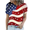 Bnwani T-Shirts Graphic,T-Shirts for Women,Short Sleeve,Independence ...