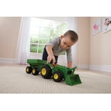 John Deere Monster Treads Lights & Sounds 8 inch Tractor with Wagon ...