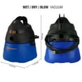 KOBLENZ 3-Gallon Wet/Dry Vacuum with Blower, 2HP, Attachments, 5 Year ...