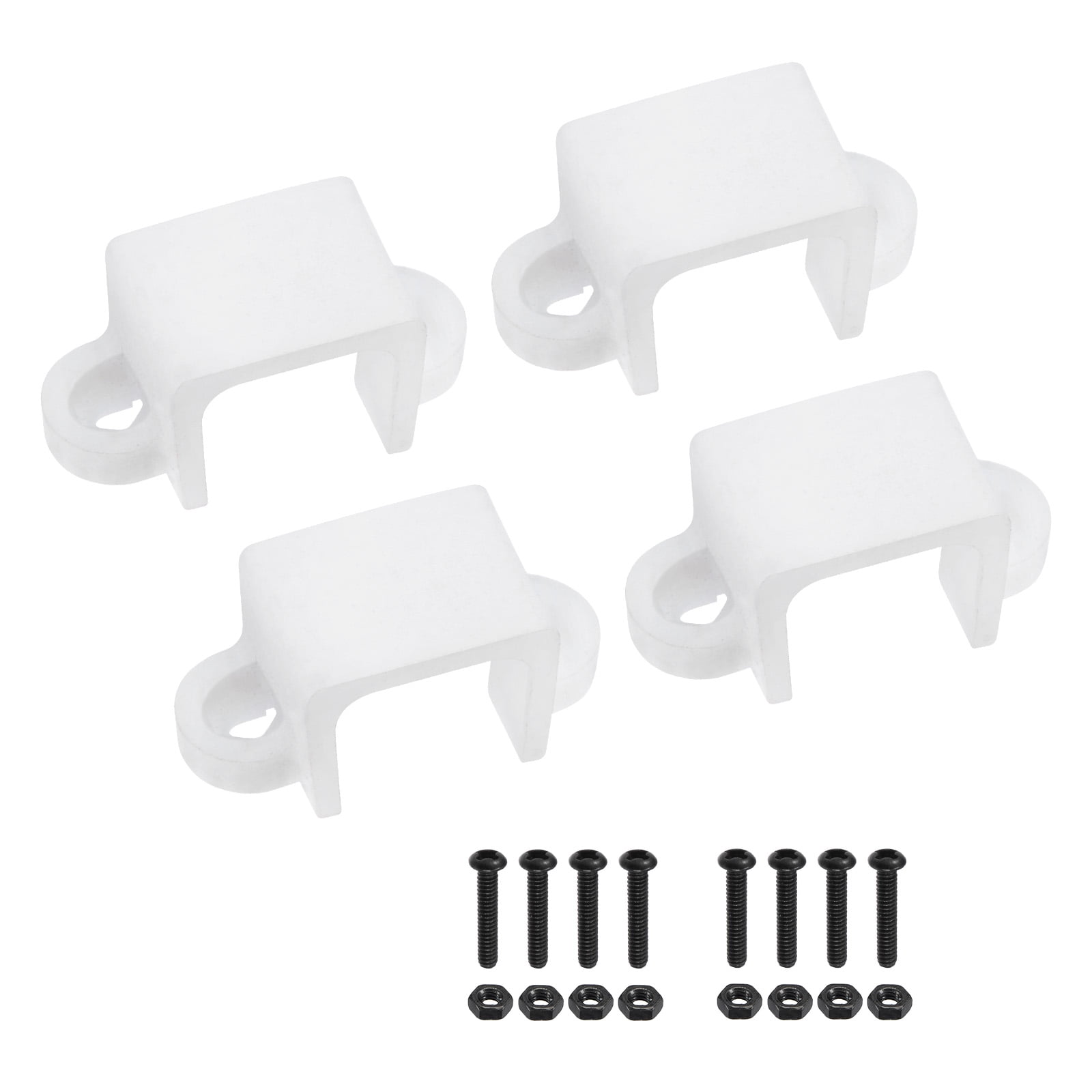 Uxcell Motor Mounting Bracket Motor Base 11.5mm White with Screws Nuts ...