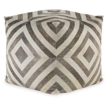 Signature Design by Ashley Contemporary Absalom Pouf Denim - Walmart.com