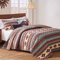 Greenland Home Fashions Red Rock Boho Southwestern Quilt Set, 3-Piece ...