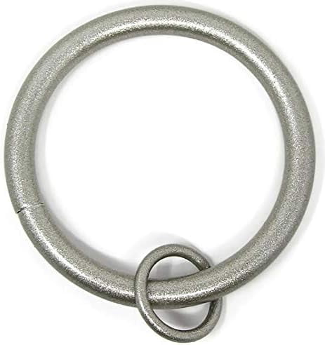 Solid Metal Window Drapery Curtain Panel Ring With Eyelet, 1.5" Inner ...