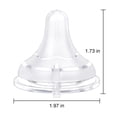 LittleForBig Silicone Soft Touch Adult Bottle Nipples Replacement Teat ...