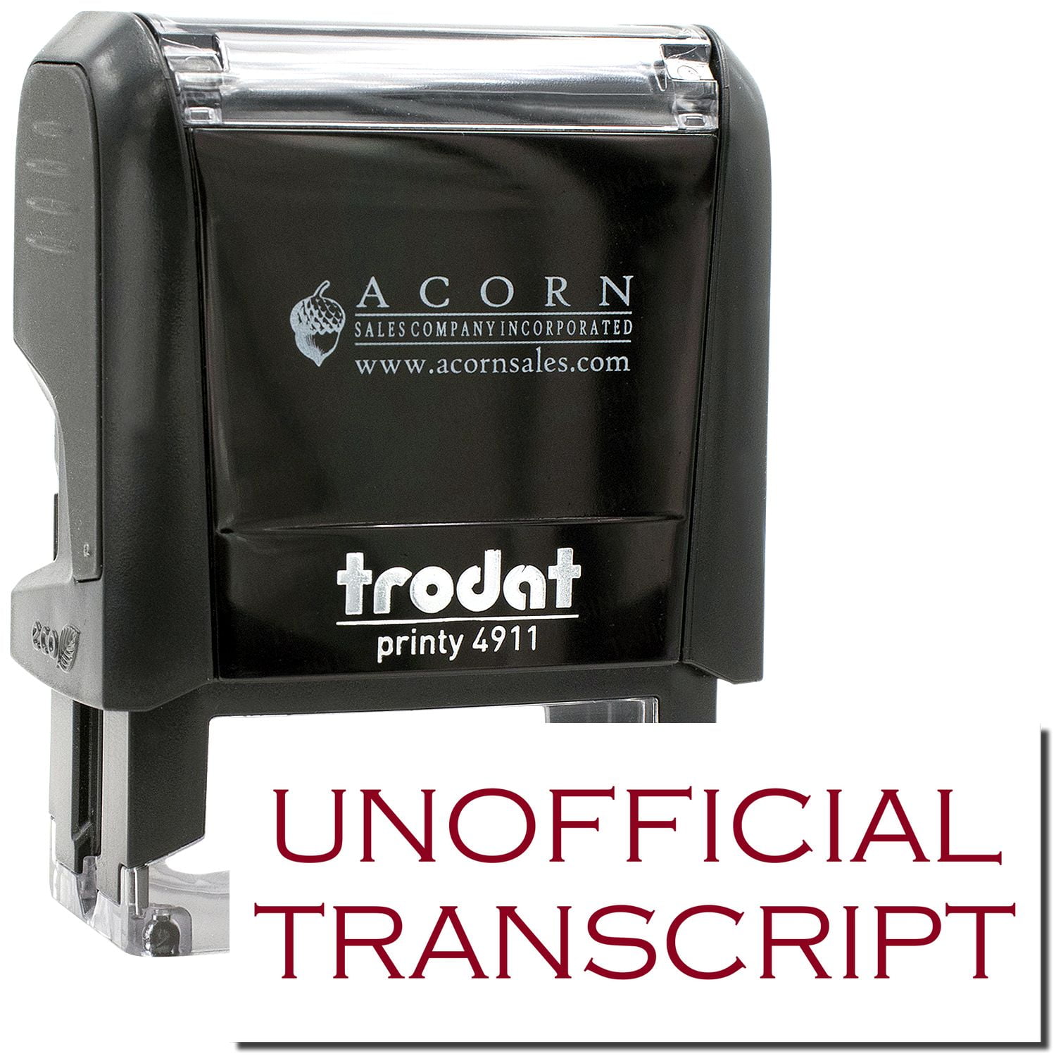Self-Inking Unofficial Transcript Stamp, Trodat Printy 4911, Press and ...