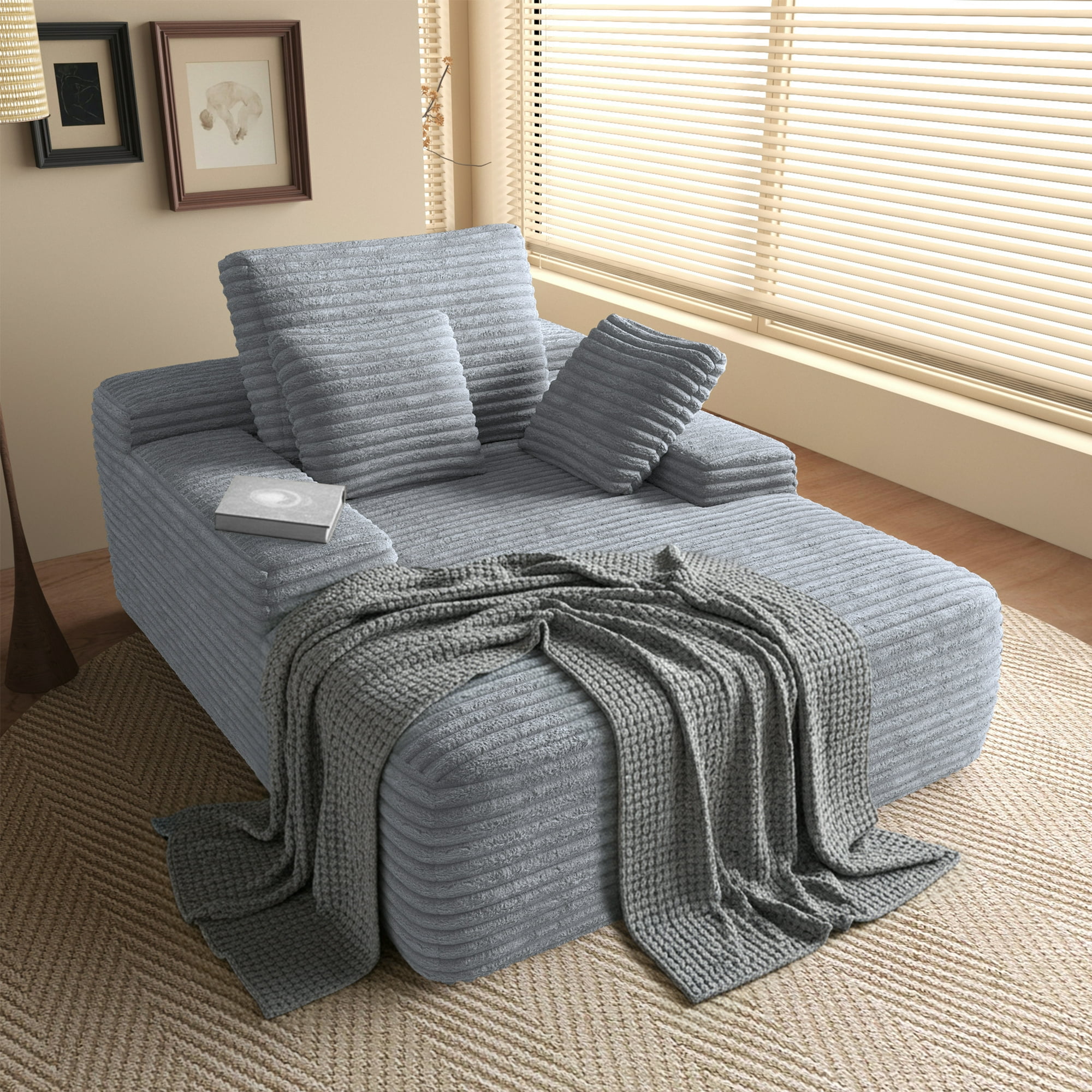 Click here for The Magic Home Cloud Oversized Corduroy Sofa Bed C... prices