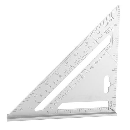 Ruler, Easy Reading Metal 45 Degree Ruler, Clear Scales For Carpenter ...