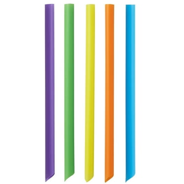 Boardwalk Unwrapped Colossal Straws, 8 1/2", Blue, Green, Pink, Purple ...
