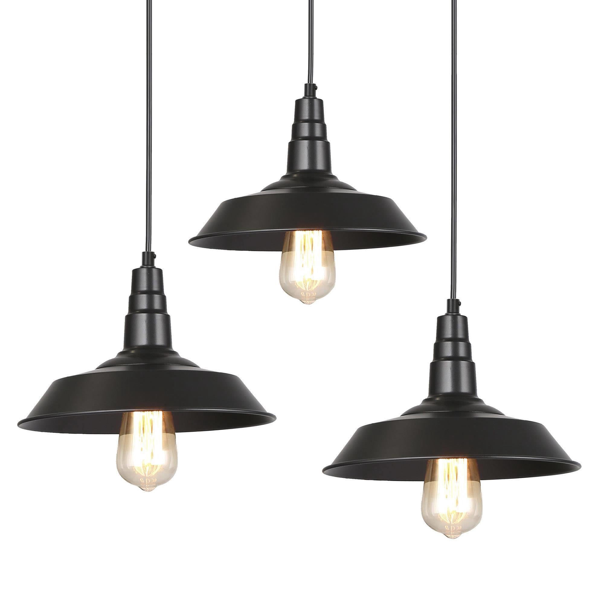 Click here for Lnc Matte Black Farmhouse Led Kitchen Island Light... prices