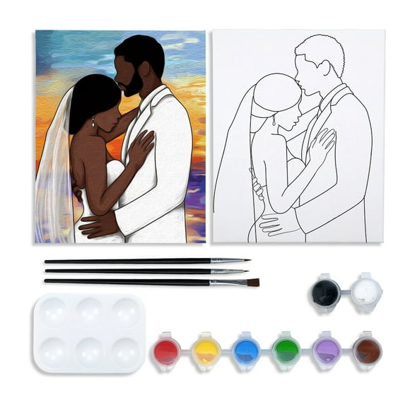 Pre Drawn Canvas Paint