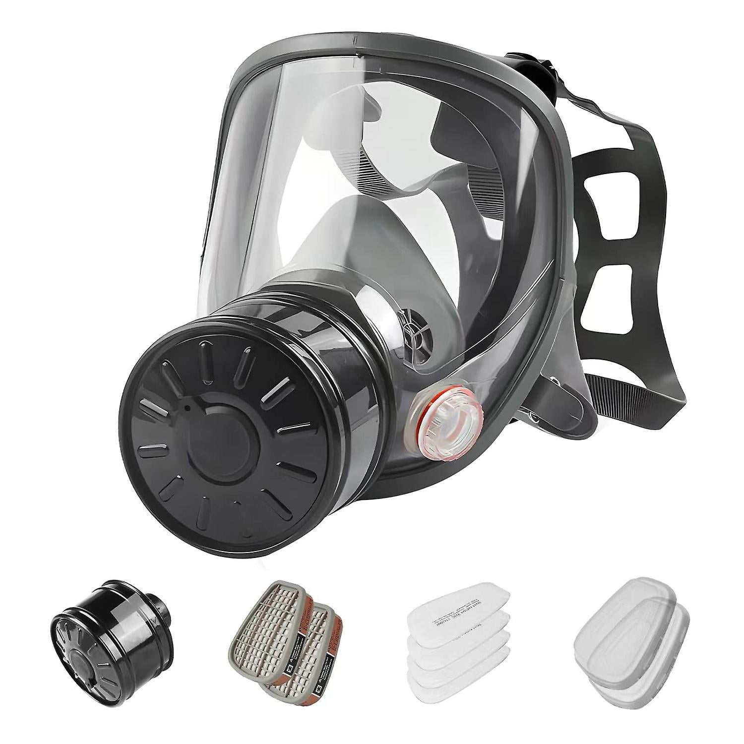 Full Face Gas Mask, Gas Mask Nuclear And Chemical, With 40mm Activated ...