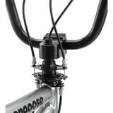 Mongoose Grid Mag 20-Inch BMX Freestyle Bike, Single Speed, Silver ...