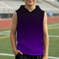 CONZONE Toddler Child Boys T Shirts Color Block Hooded Sleeveless ...