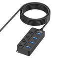 4 Port USB Splitter With Individual Power Option Streamlined USB ...