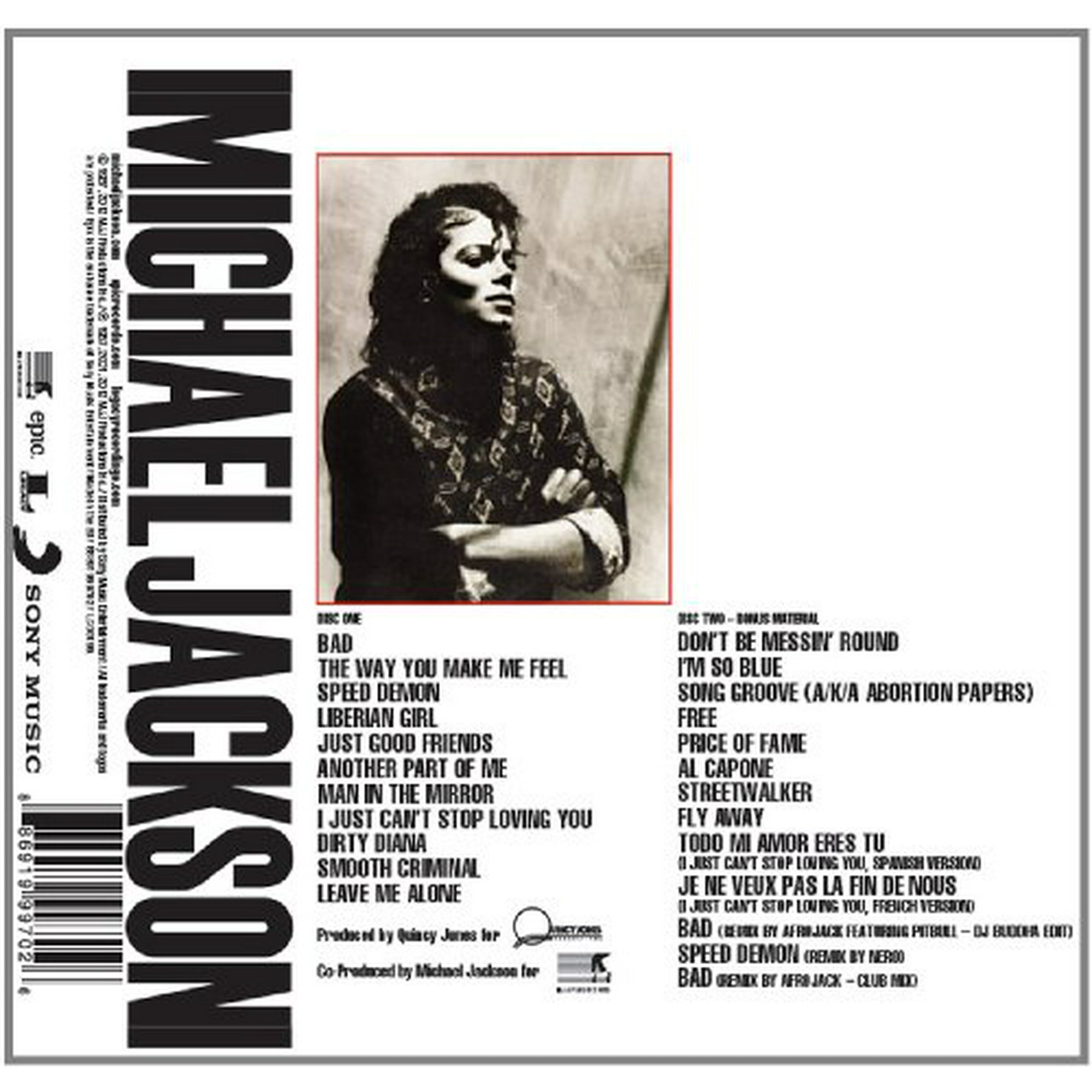 Michael Jackson Bad Album Cover