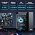 YEAH MAGIC CUBE Gaming ITX Computer Case Tempered Glass Three-sided ...