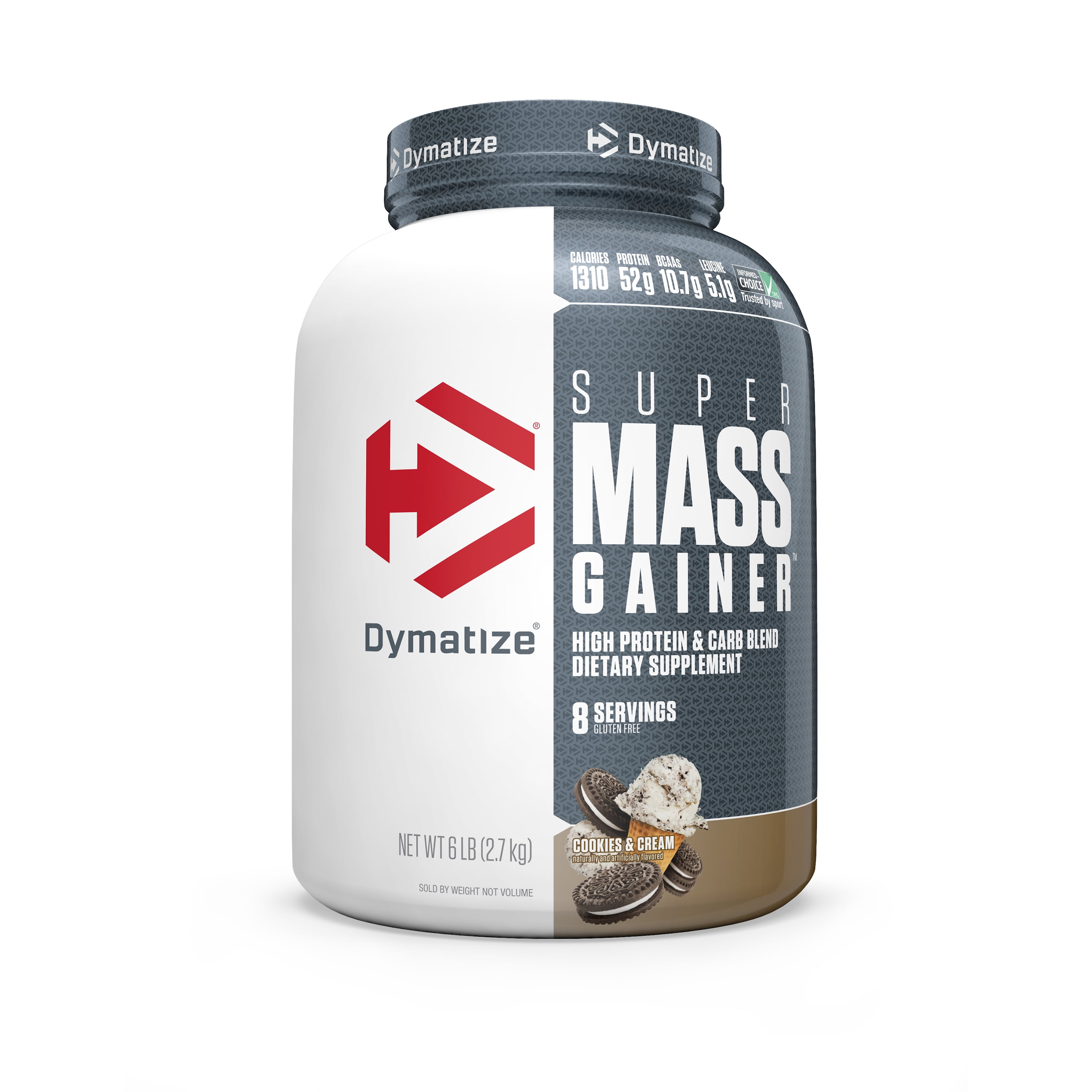 Dymatize Super Mass Gainer Protein Powder Cookies Cream 52g Protein