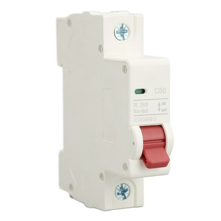 DC Circuit Breaker, PV DC Circuit Breaker 250V 50A Electromagnetic Fast ...