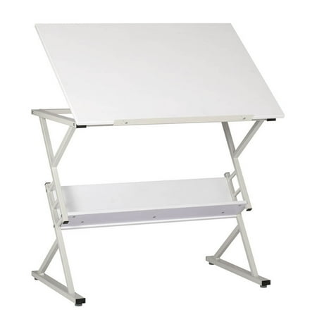Offex Adjustable Top Home Office Drawing Table with Shelf and Pencil ...