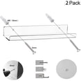 Acrylic Floating Wall Ledge Shelf, Clear Bathroom Storage Shelves ...