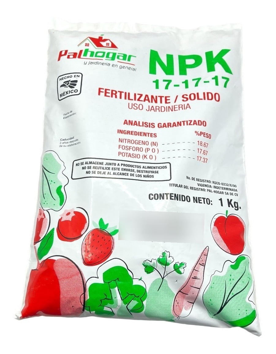 Fertilizante Triple 17 Palhogar 1kg | Walmart en línea