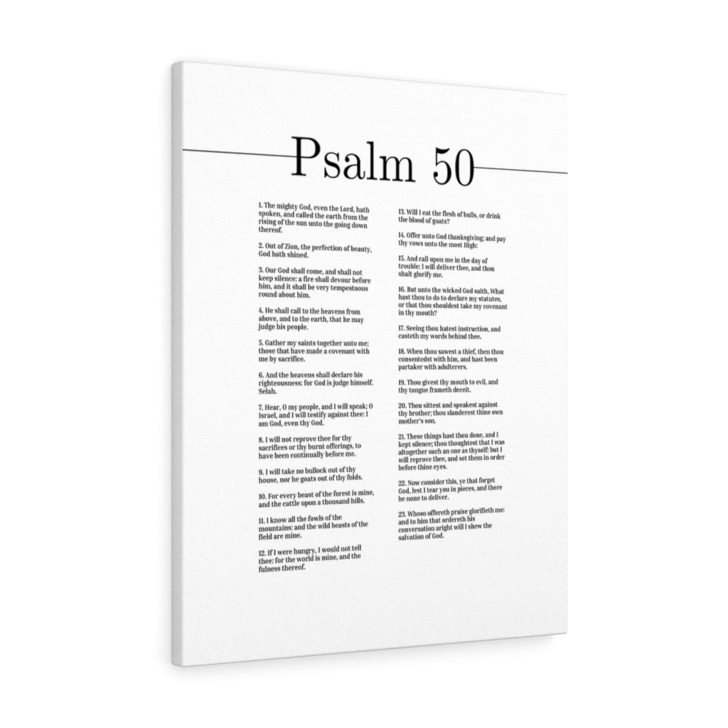 Scripture Canvas Our God Shall Come Psalm 50 Christian Wall Art Bible Scripture Canvas Our God Shall Come Psalm 50 Christian Wall Art Bible