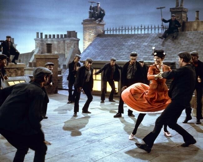 Mary Poppins Step in Time number Julie Andrews Dick Van Dyke on ...