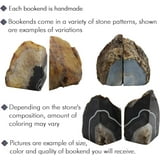 Agate Bookend, Geode Agate Bookend, Decorative Home Accessory, Crystal ...